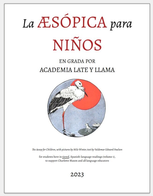 La Æsopica Para Niños | academia late y llama